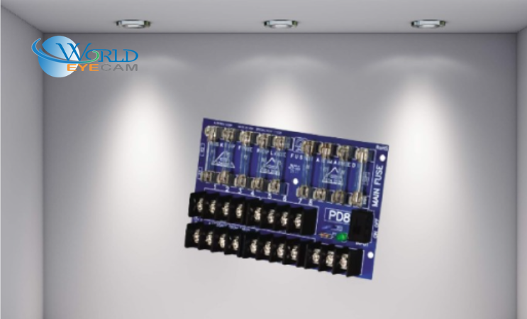 Power Distribution Module, 8 Fused Outputs up to 28VAC/VDC, Board ... Power Distribution Module, 8 Fused Outputs up to 28VAC/VDC, Board ...